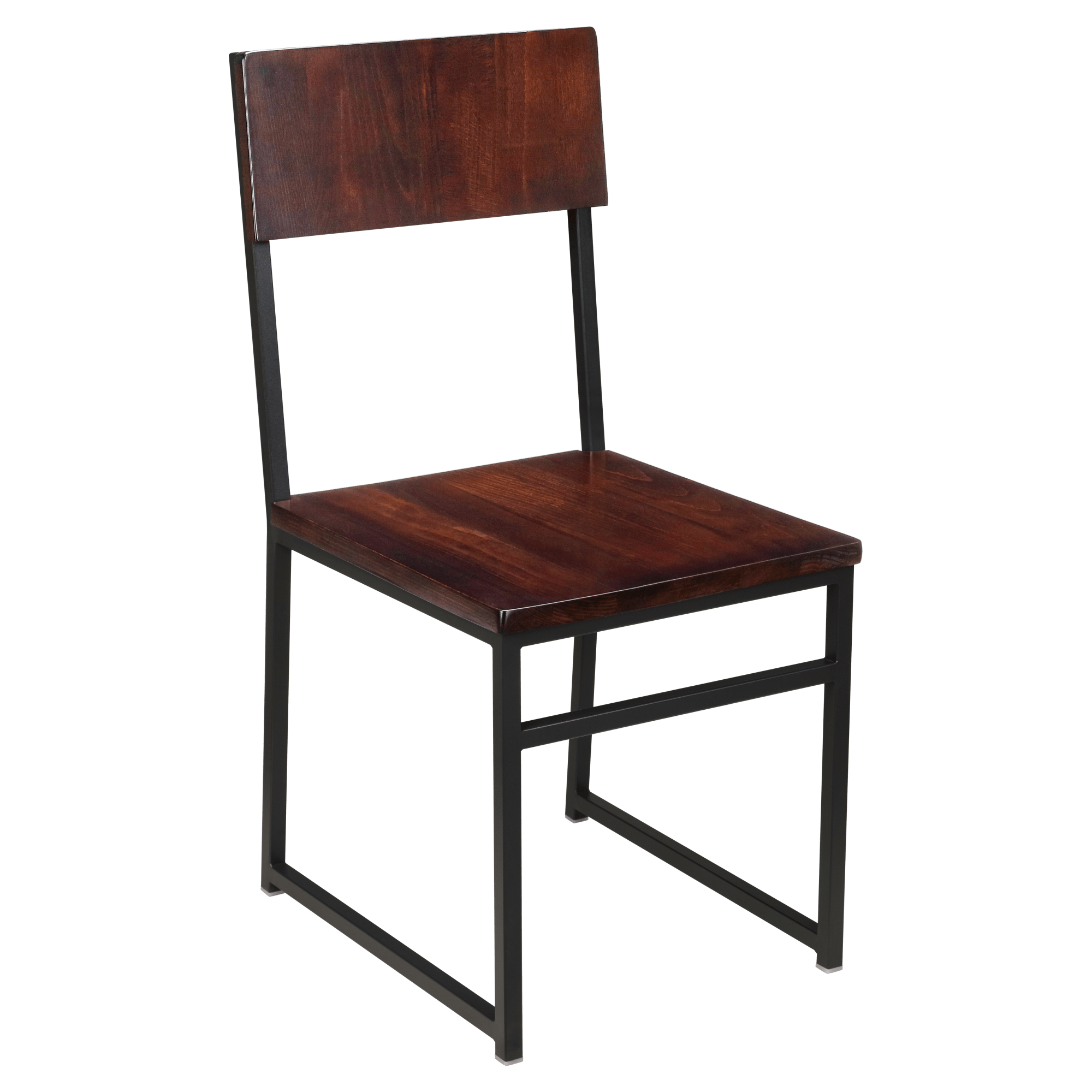 Indy Metal Chair with Wood Back