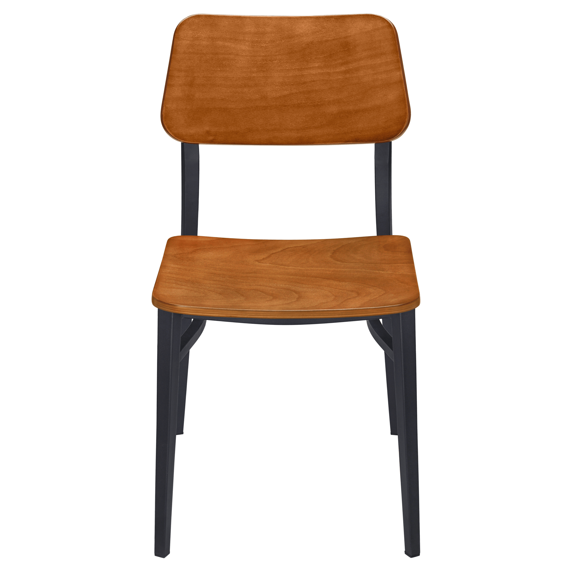 Luca Metal Chair with Wood Back