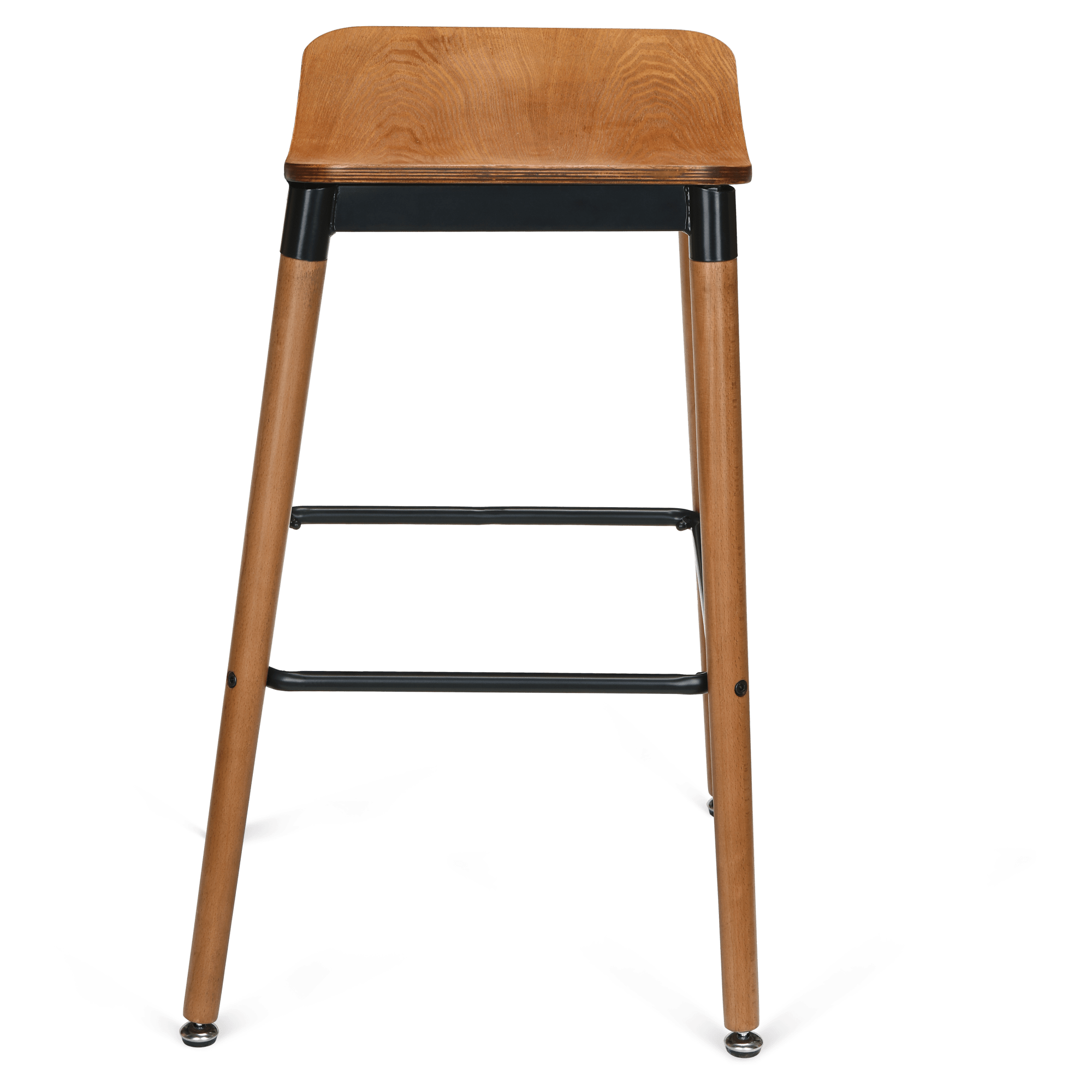 Slate Black Backless Bar Stool