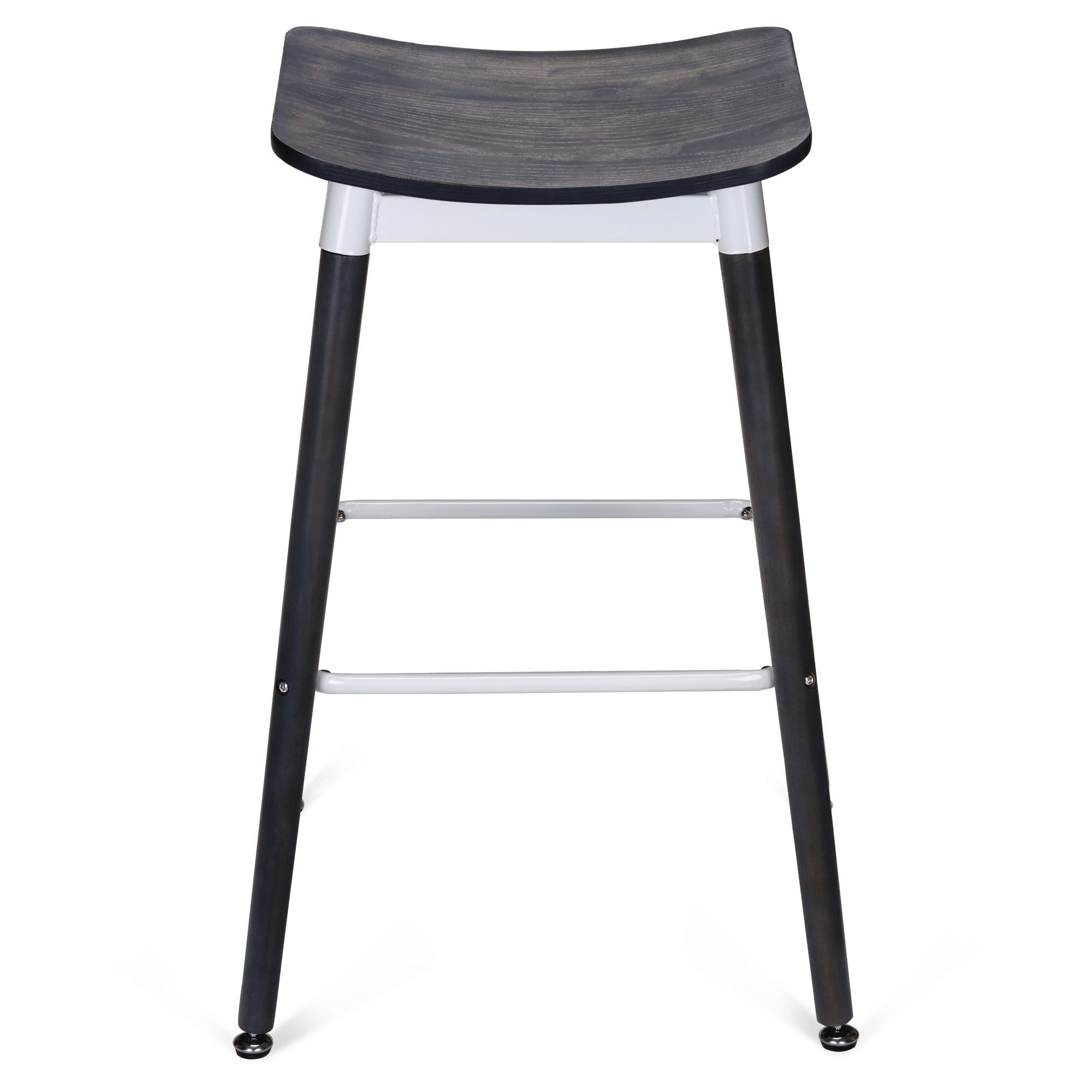Slate White Backless Bar Stool
