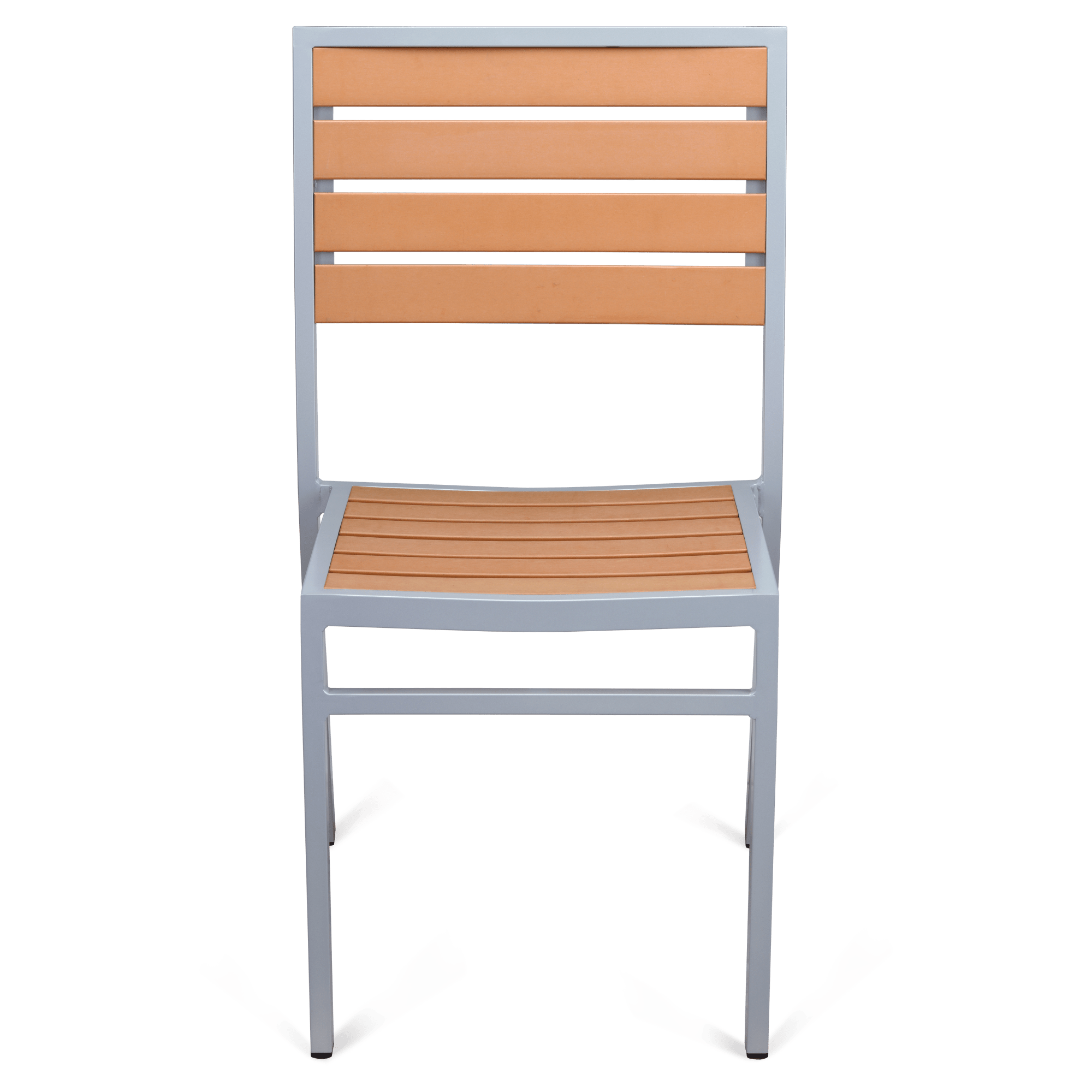 Set of Grey Heavy Duty Aluminum Side Chairs with Table