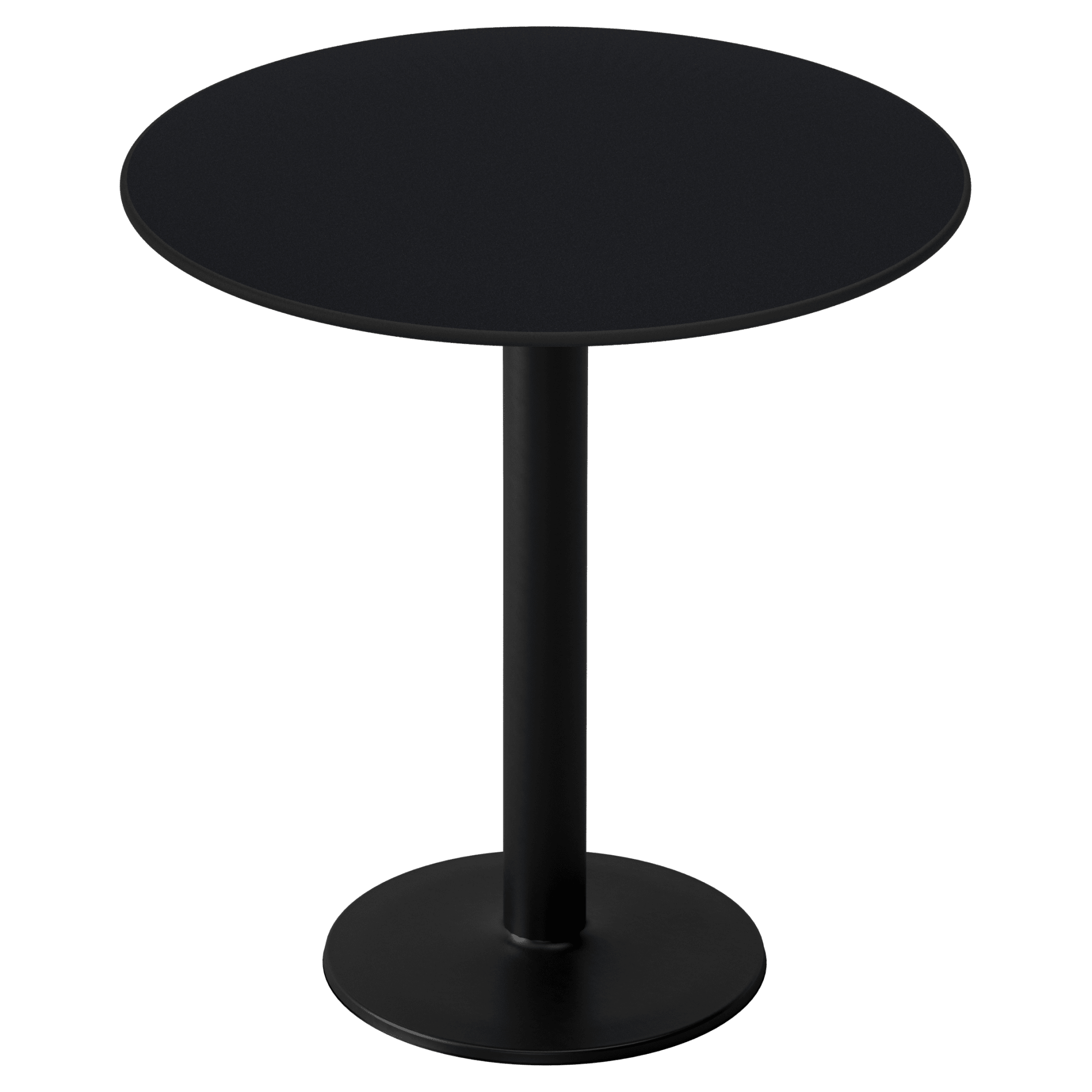 Black Outdoor Resin Table Top with Phenolic Edge