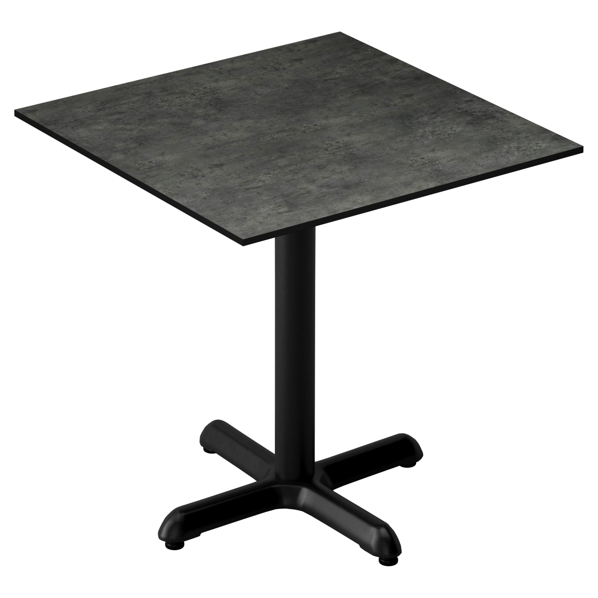 Dark Stone Look Outdoor Resin Table Top with Phenolic Edge