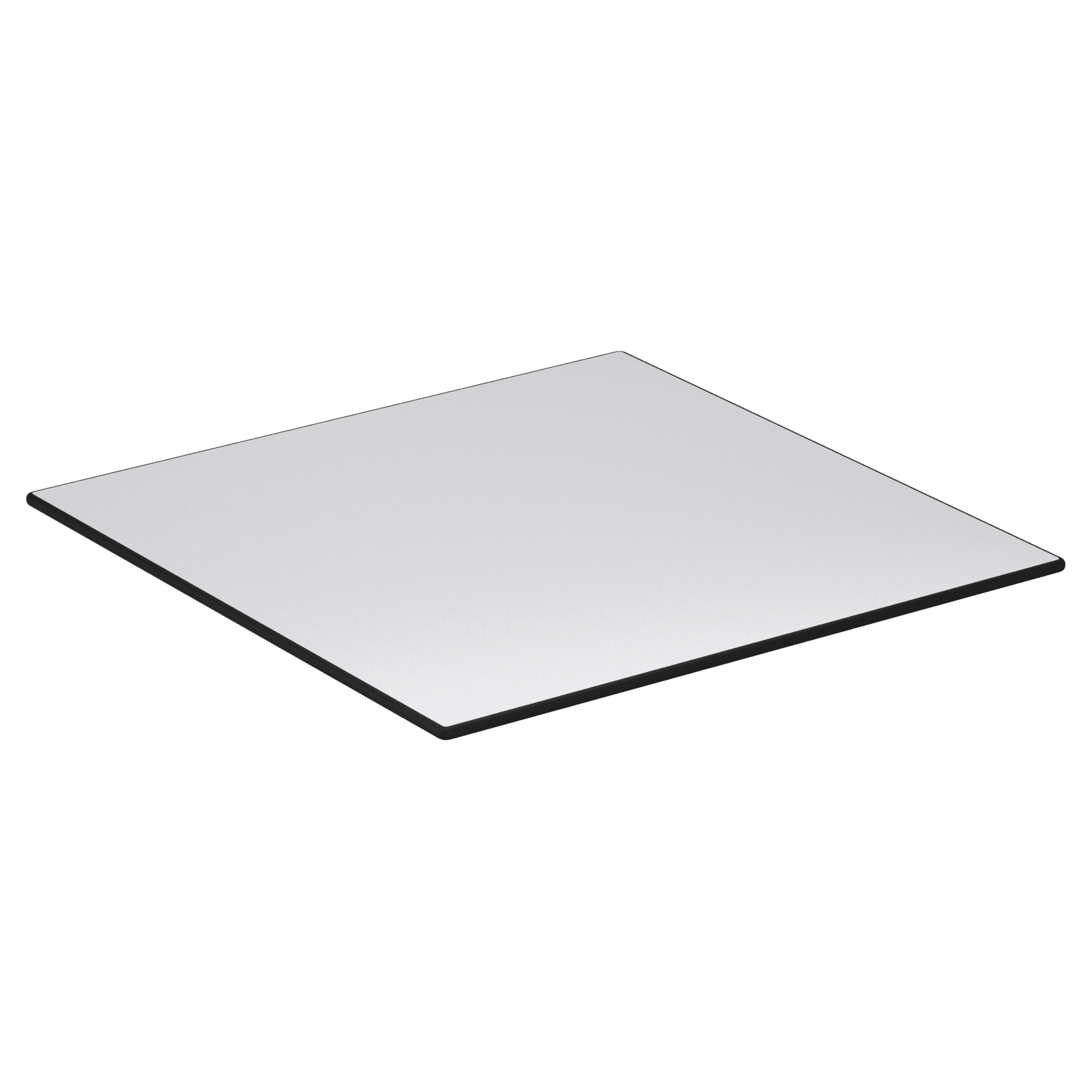 White Outdoor Resin Table Top with Phenolic Edge
