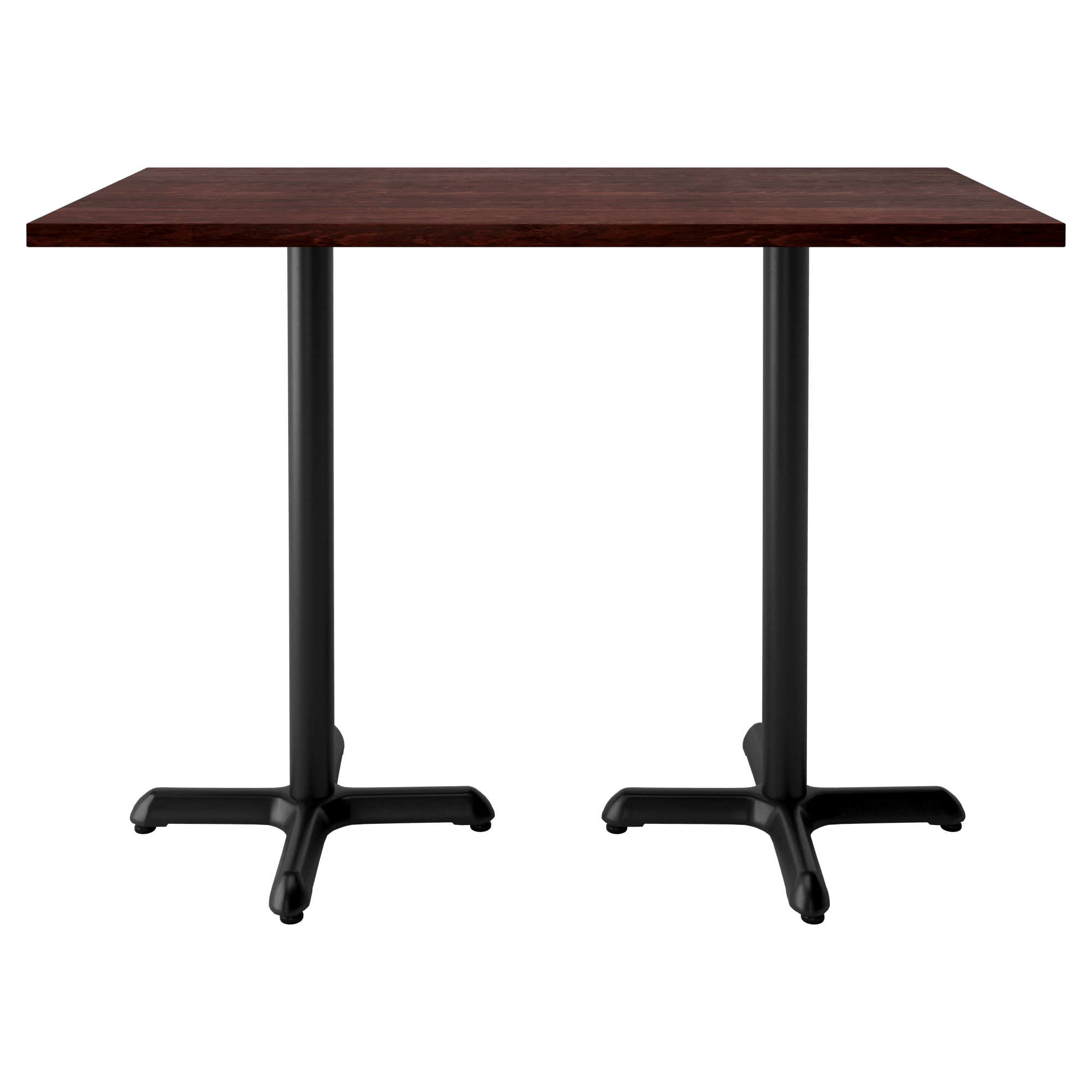 Premium Solid Wood Plank Restaurant Table - Bar Height