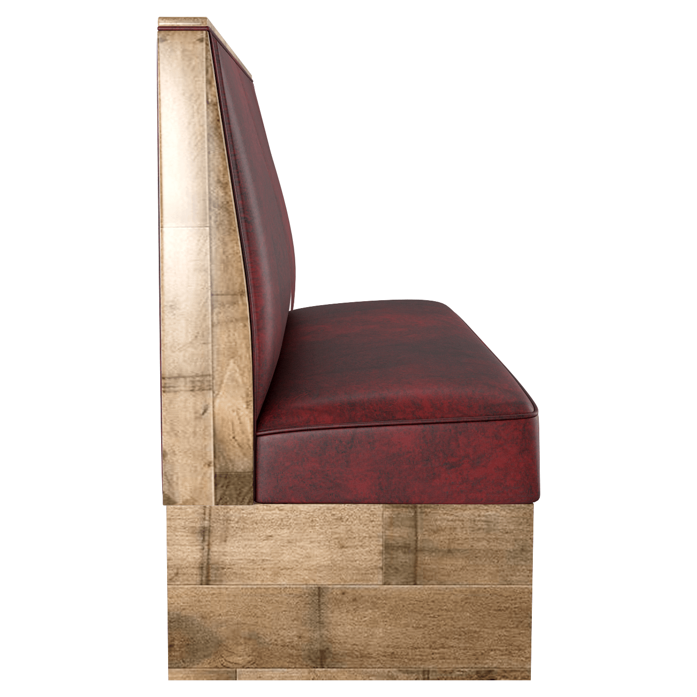 3 Channels Back Restaurant Booth with Laminate Base