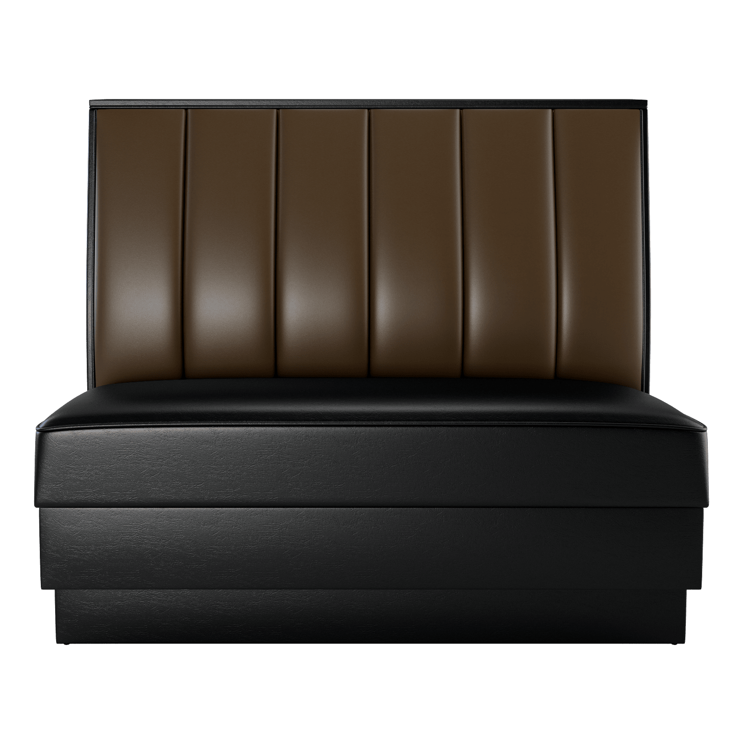 6 Channels Back Restaurant Booth with Padded Base