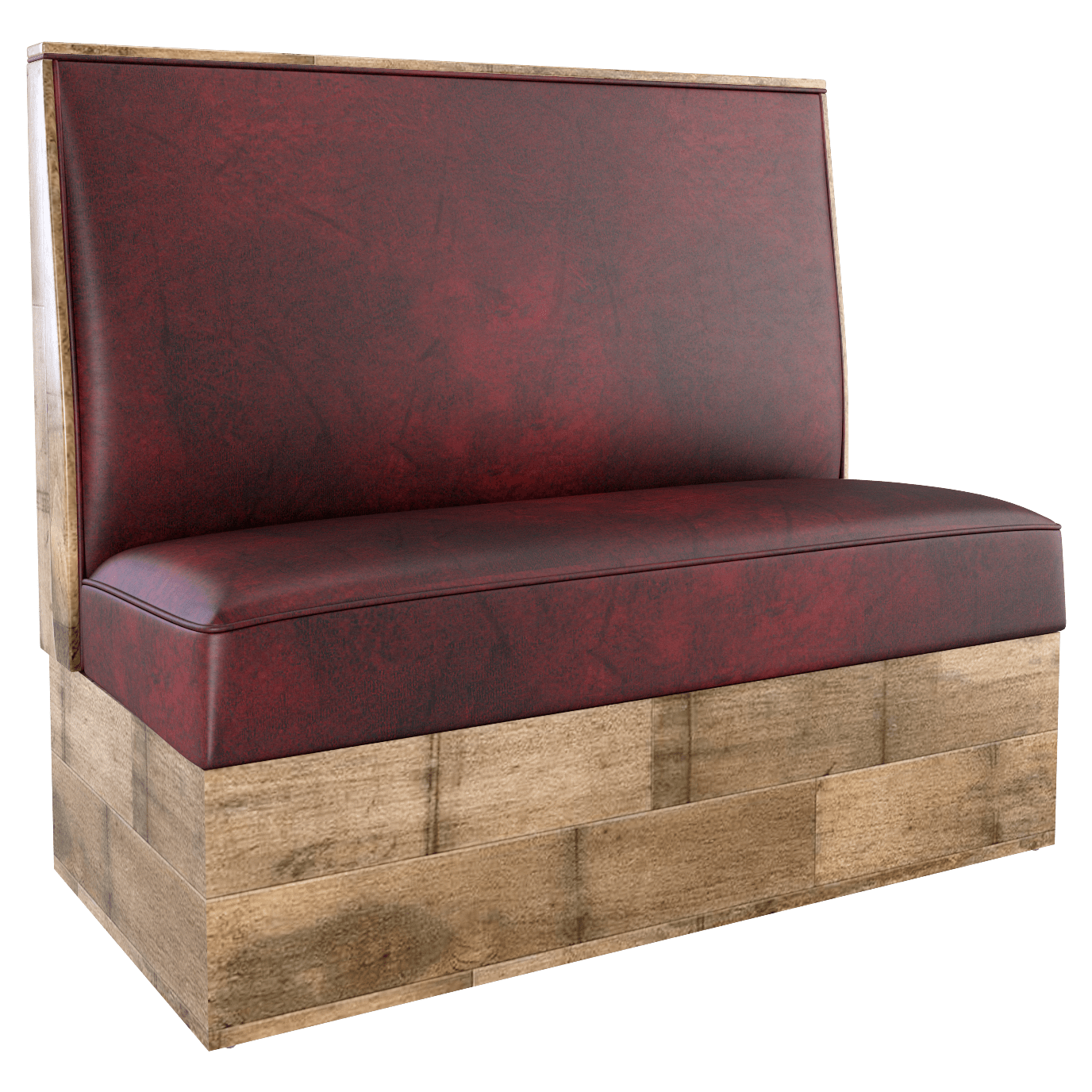 SH Reclaimed Style Plain Back Booth