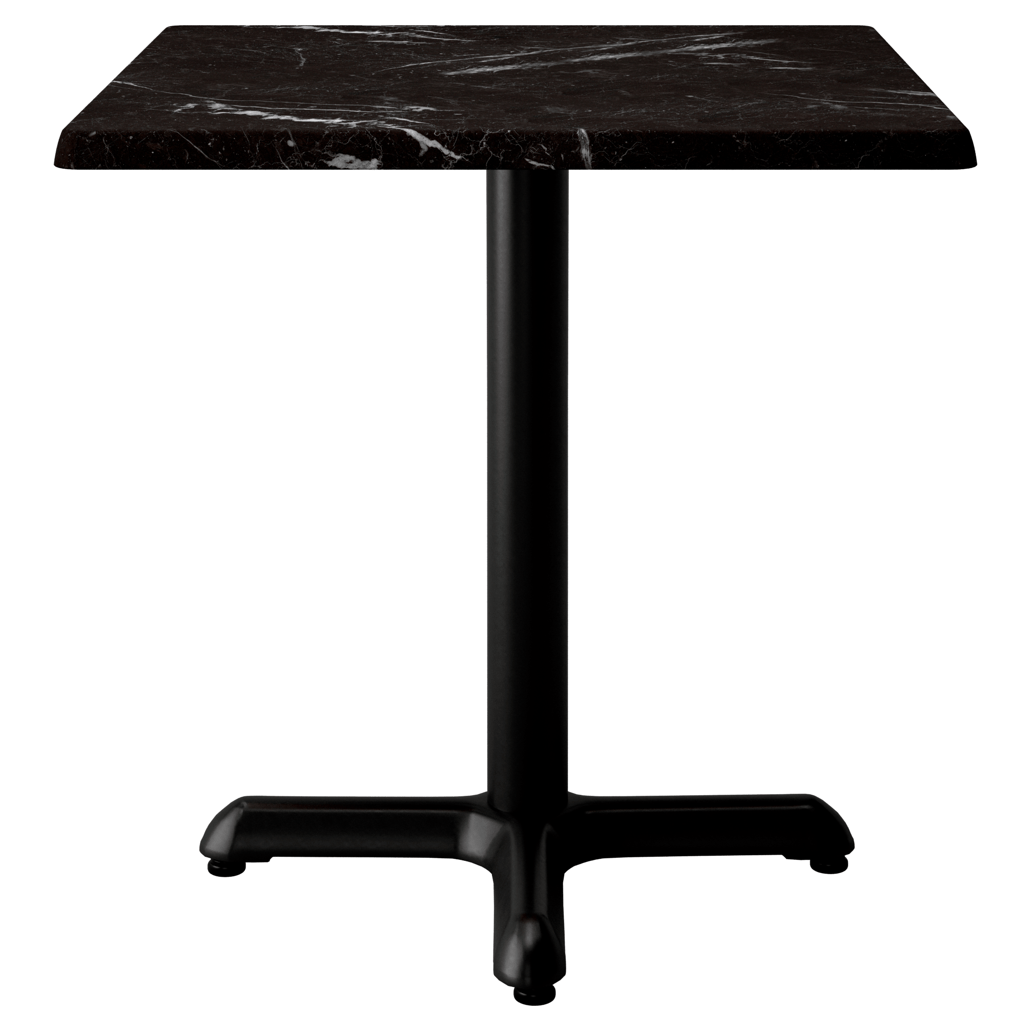Heavy Duty Resin Restaurant Table with Cast Iron Base
