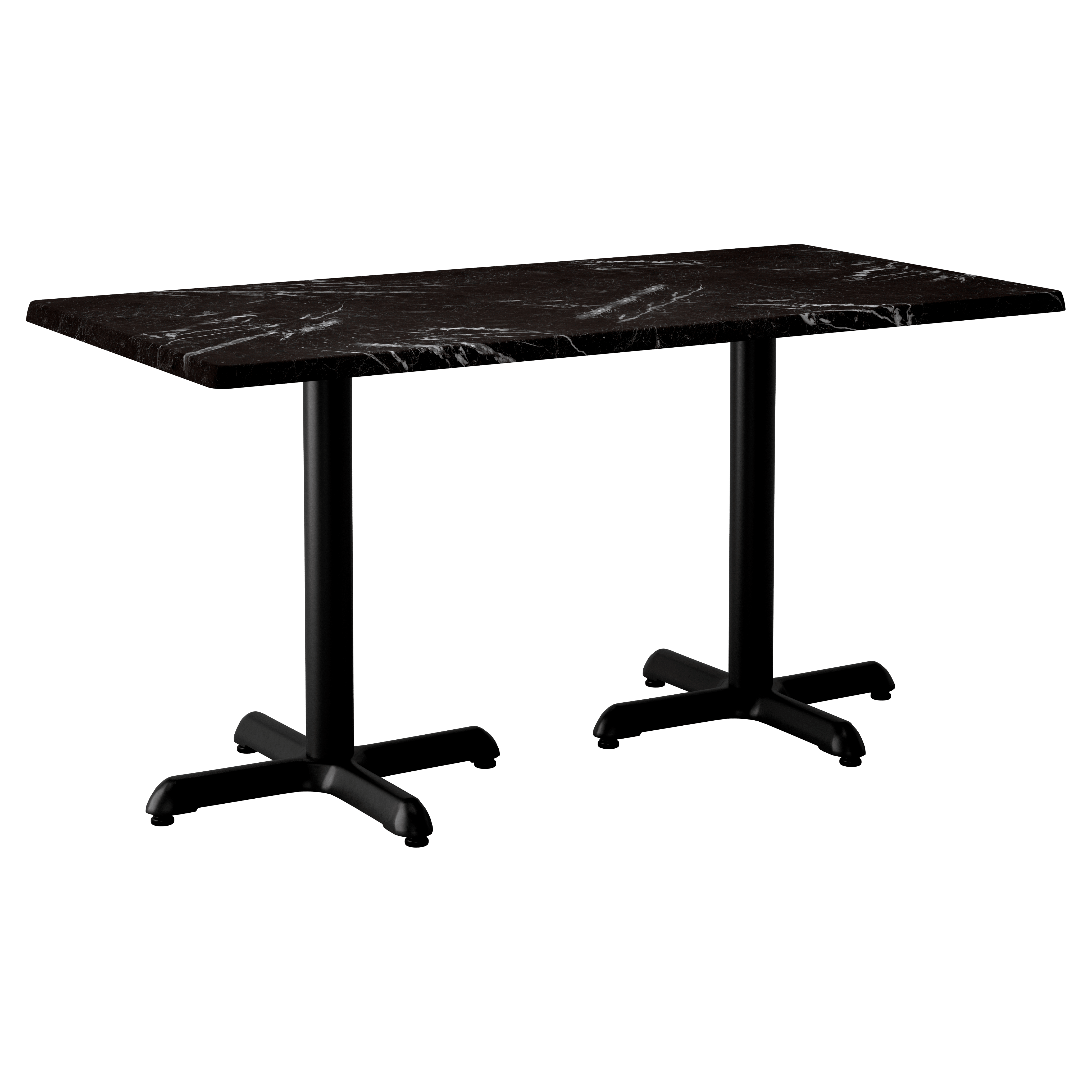 Heavy Duty Resin Restaurant Table with Cast Iron Base